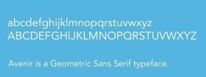 Avenir Font Free Download