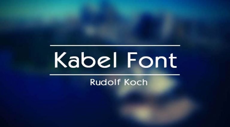 Kabel Font Free Download