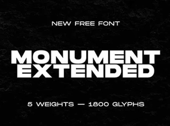 Monument Extended Font Free Download