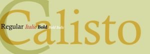 Calisto MT Font Free Download