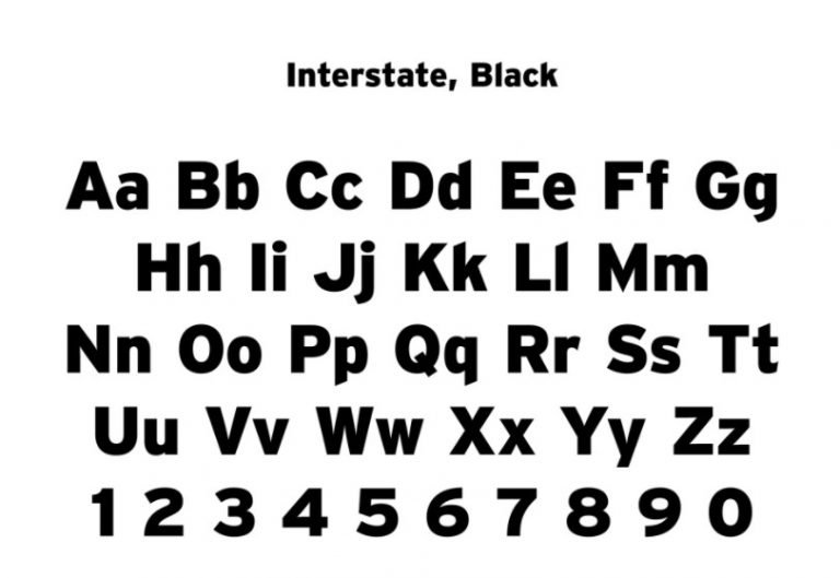 Interstate Font Free Download