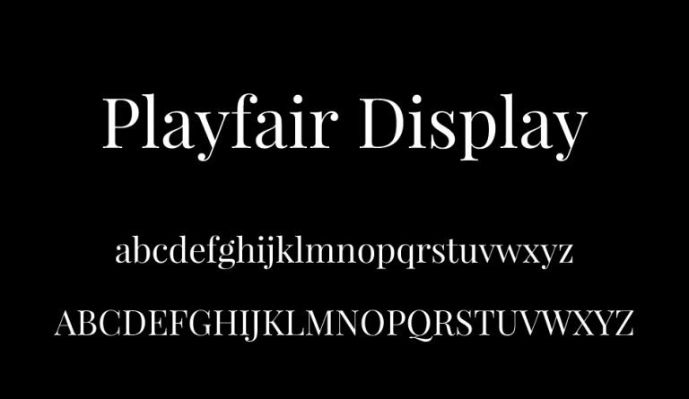 Playfair Display Font Free Download
