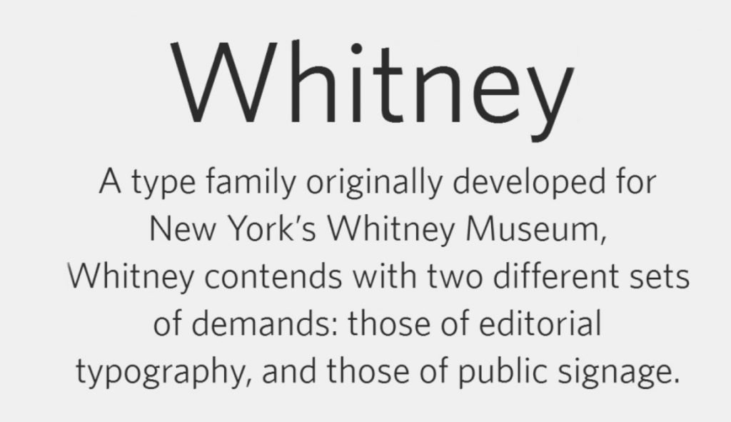Whitney Font Free Download