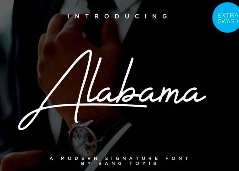 Alabama Signature Font Free Download