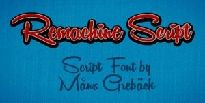 Remachine Script Font Free Download