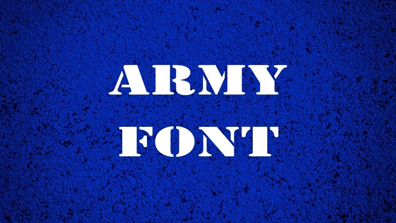Army Font Free Download