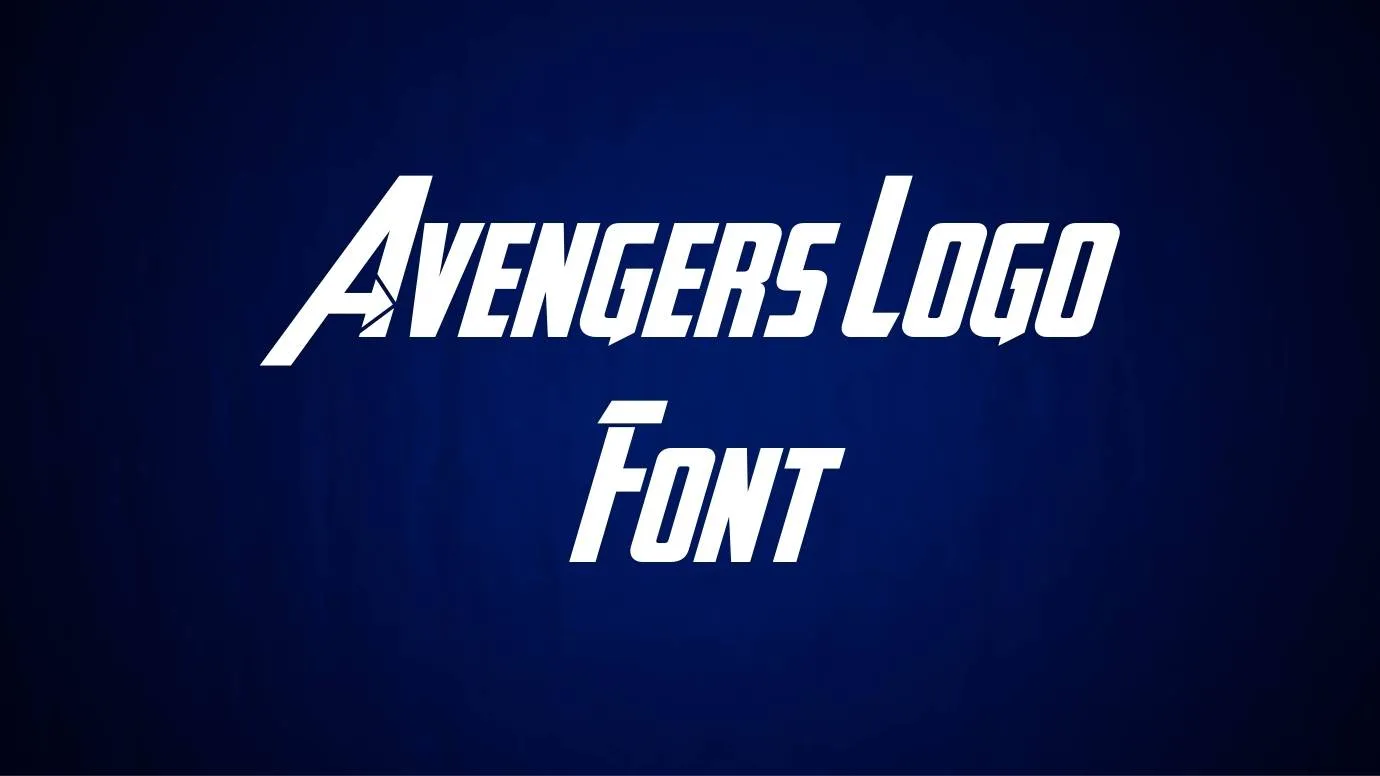 Avengers Logo Font Free Download