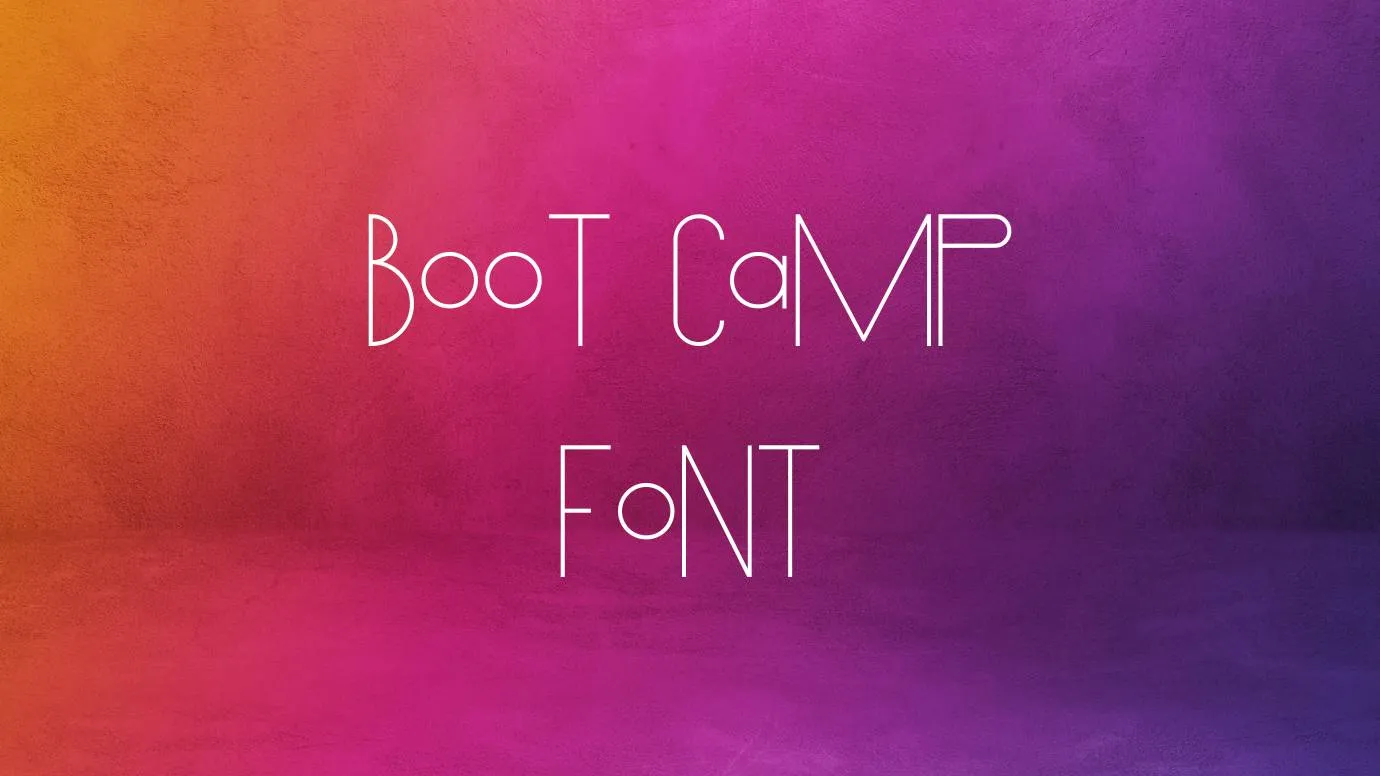 Boot Camp Font Free Download