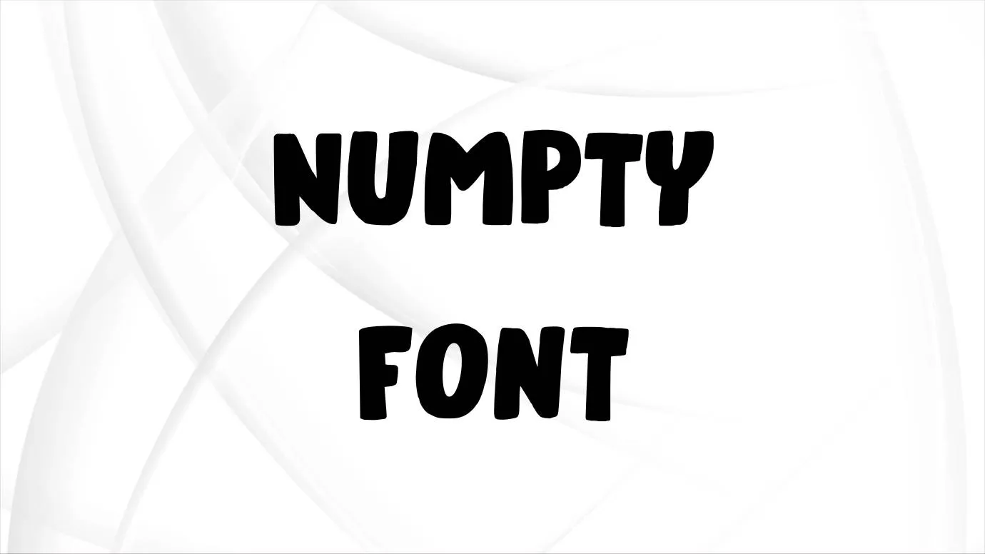 Numpty Font Free Download