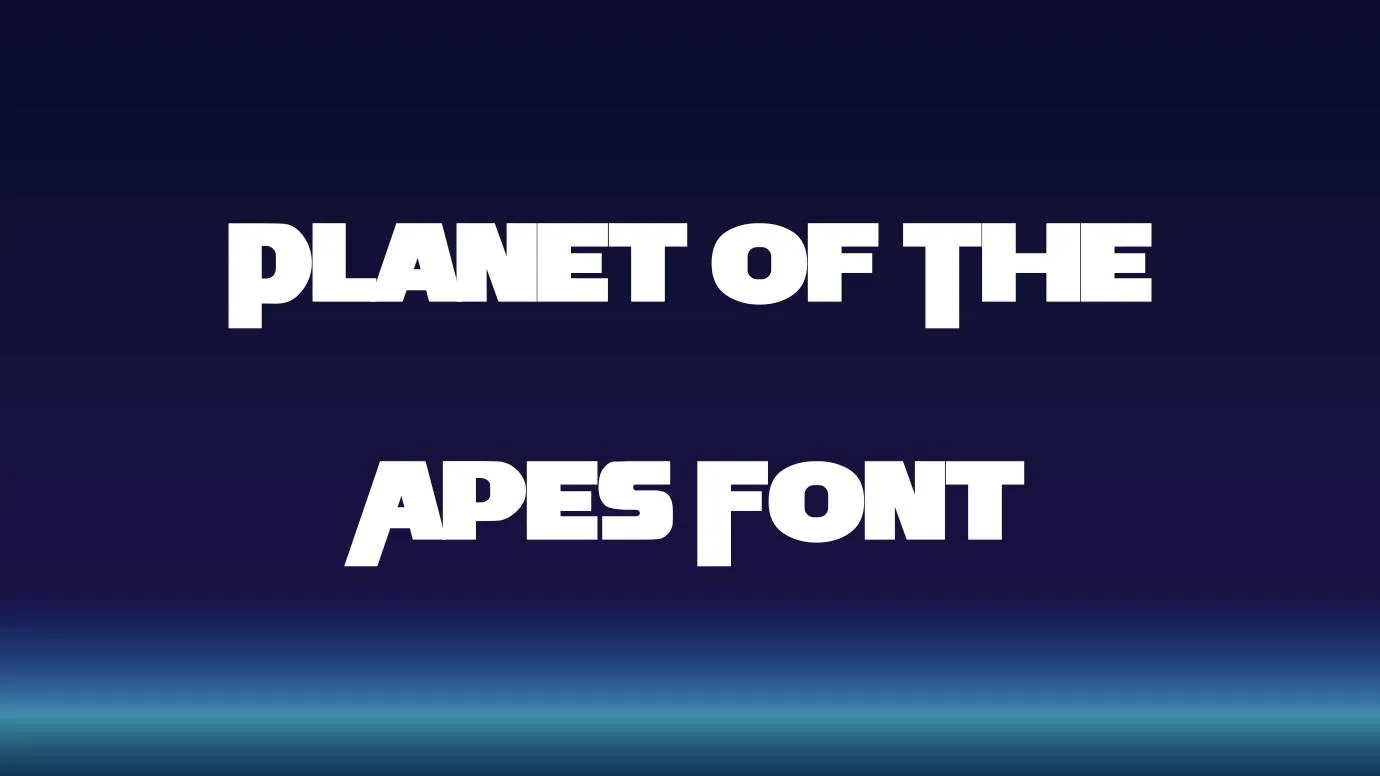 Planet Of The Apes Font Free Download