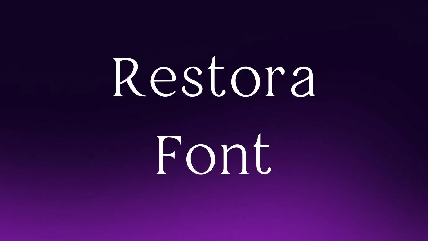 Restora Font Free Download