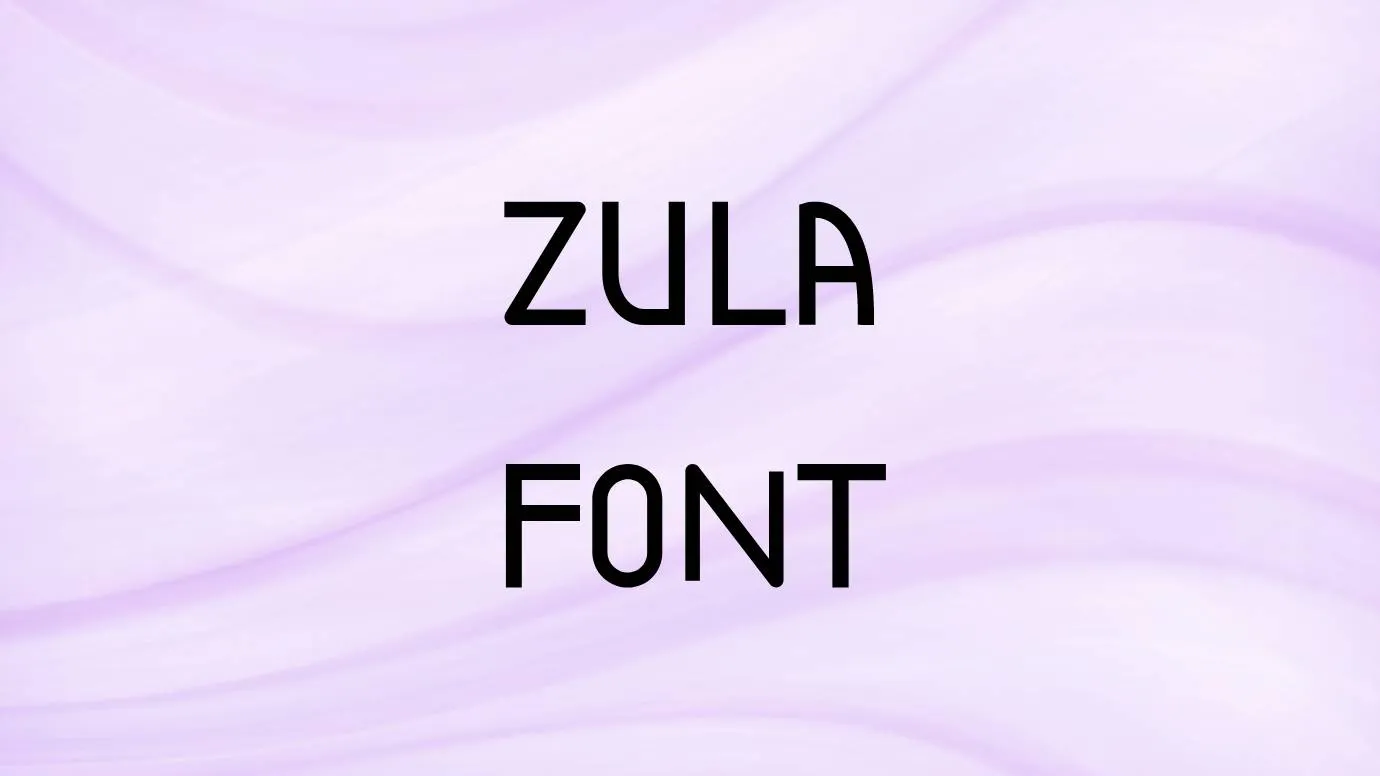 Zula Font Free Download