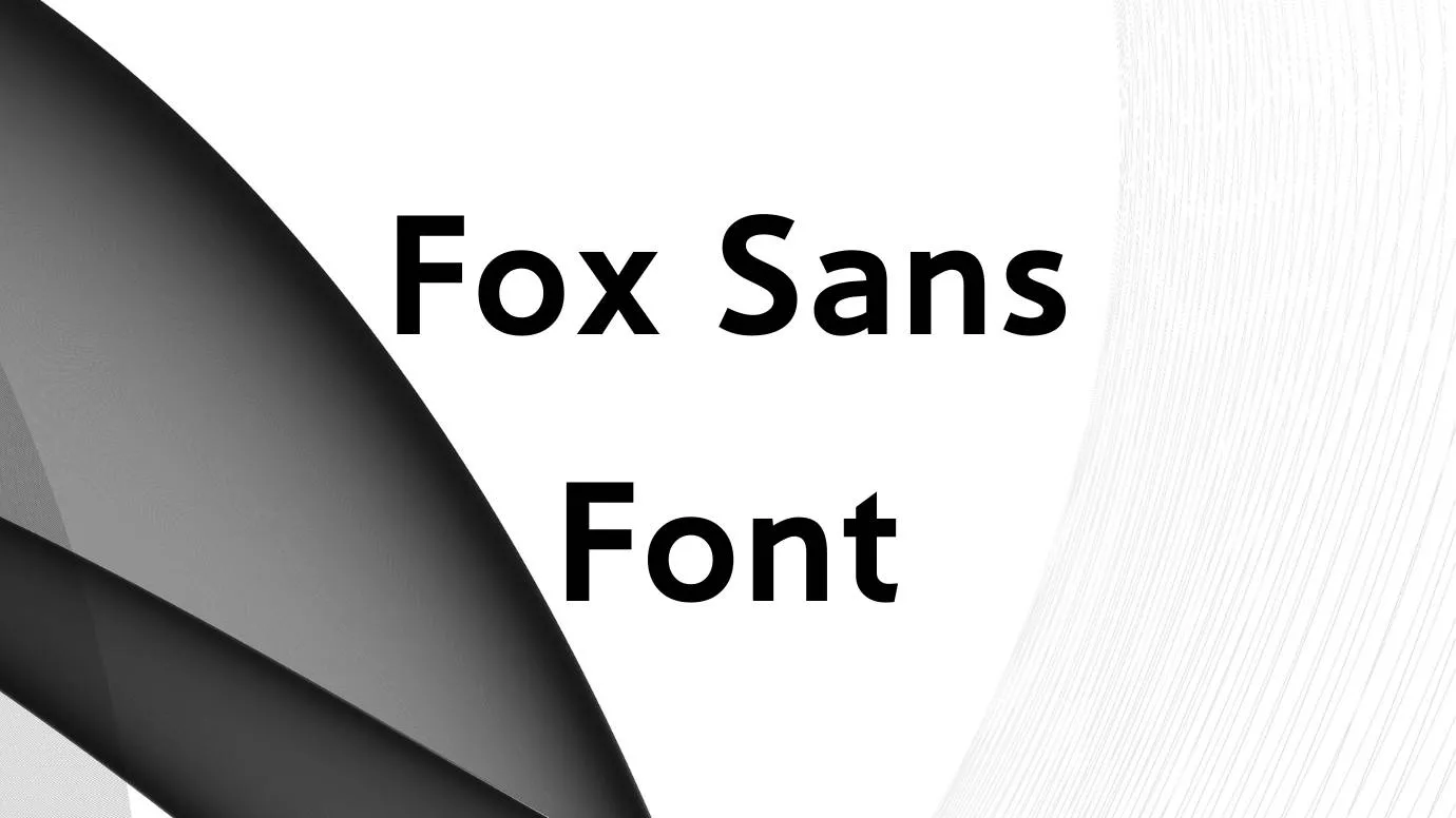 Fox Sans Font Free Download