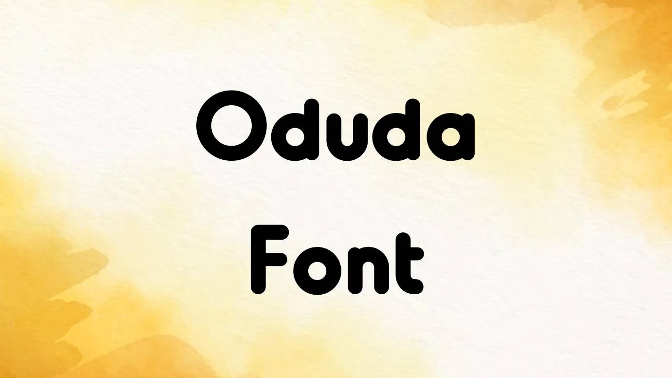Oduda Font Free Download