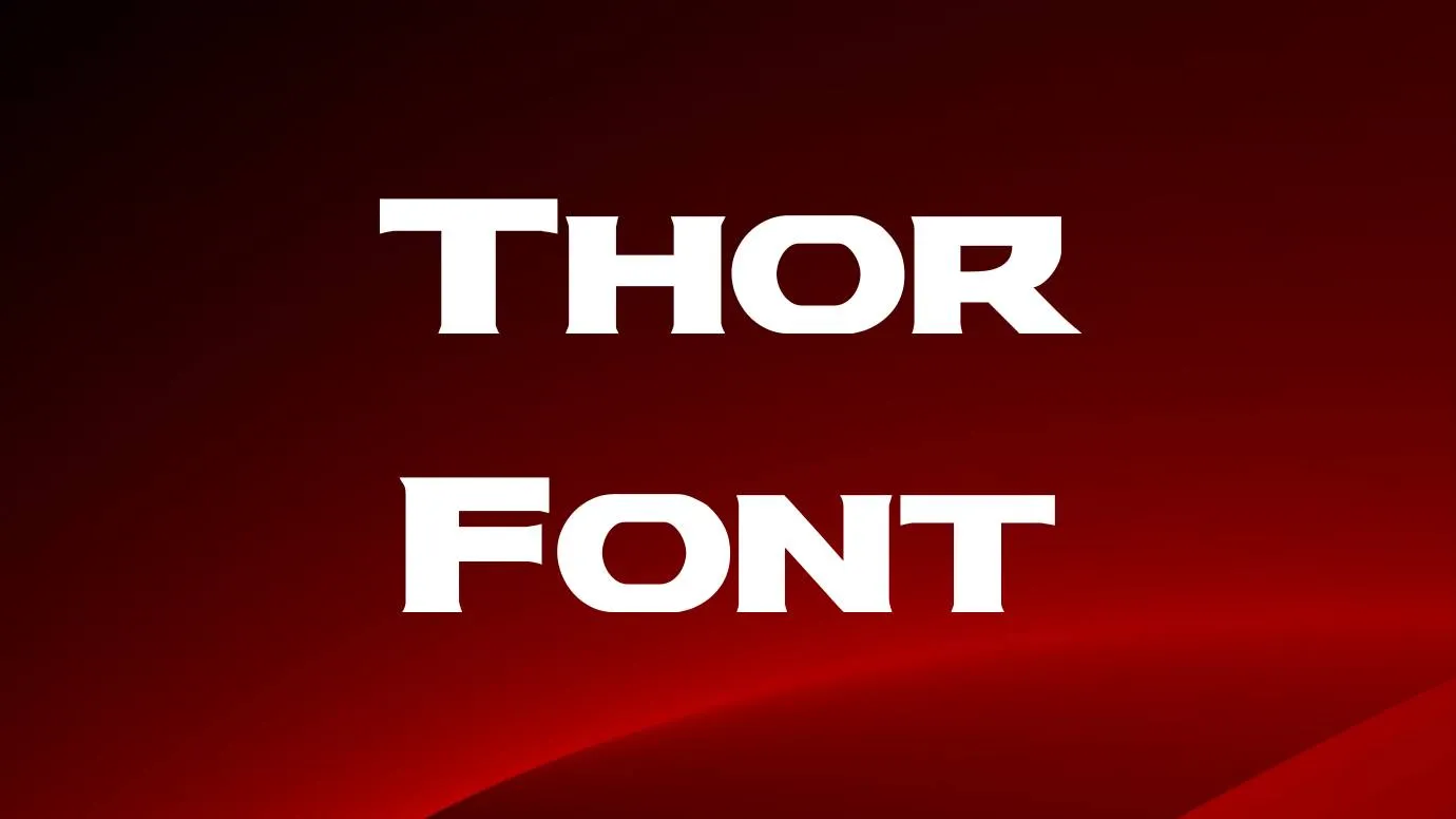 Thor Font Free Download