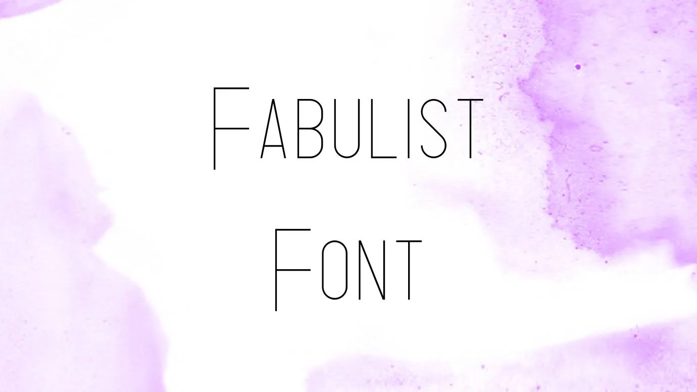 Fabulist Font Free Download