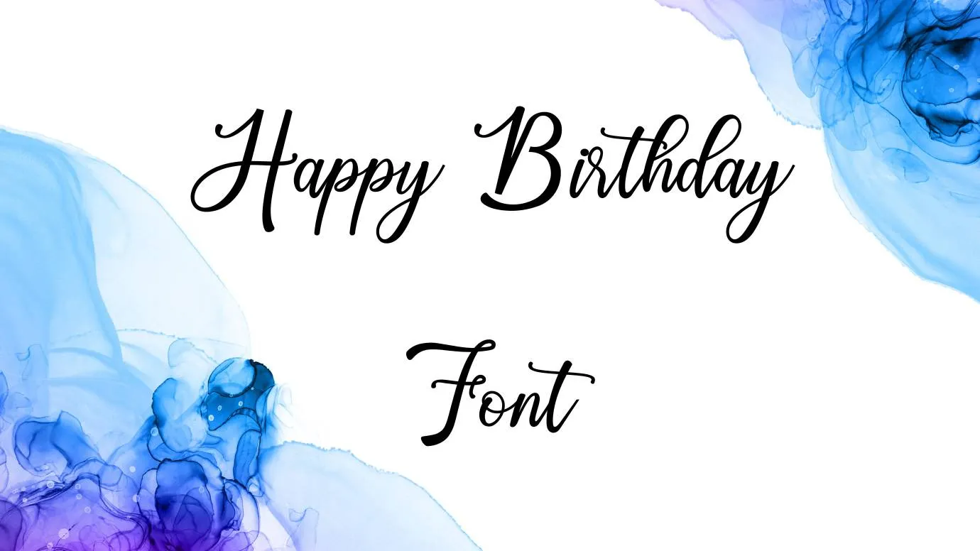 Happy Birthday Font Free Download