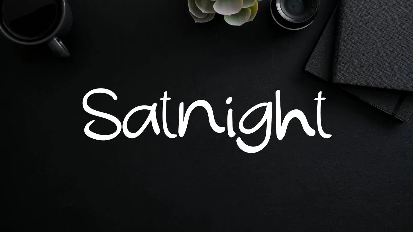Satnight Font Free Download