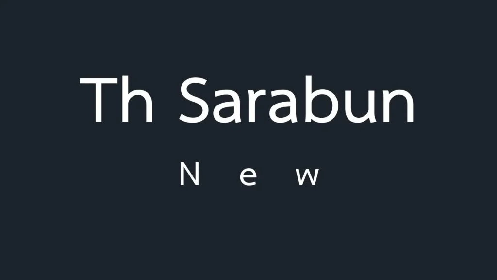 Th Sarabun New Font Free Download