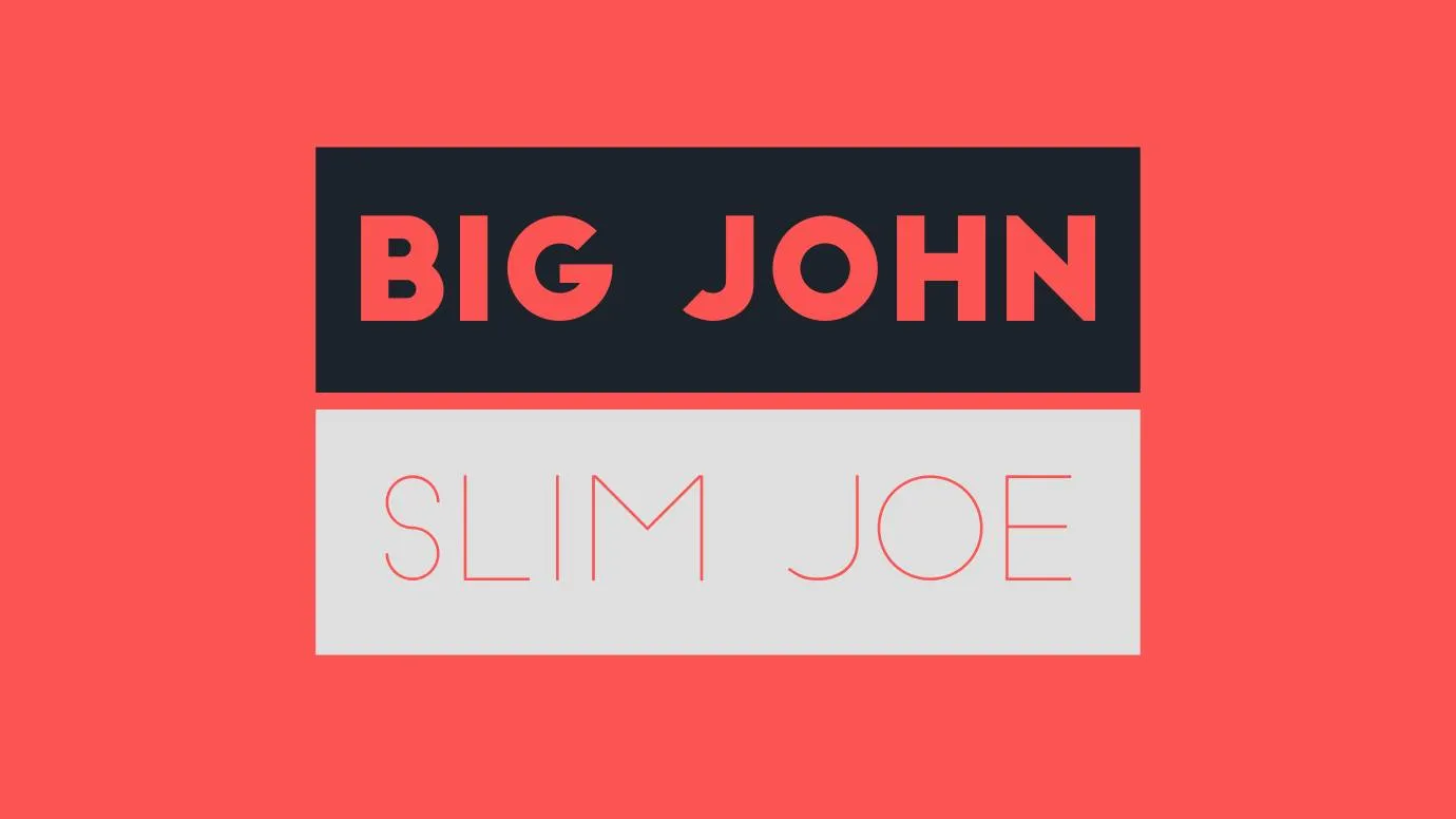 Big John slim Joe Font Free Download