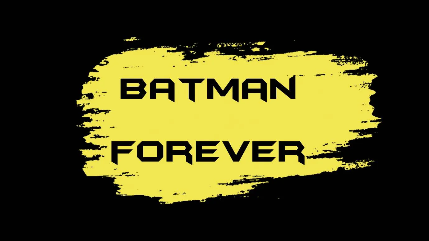 Batman Forever Font Free Download