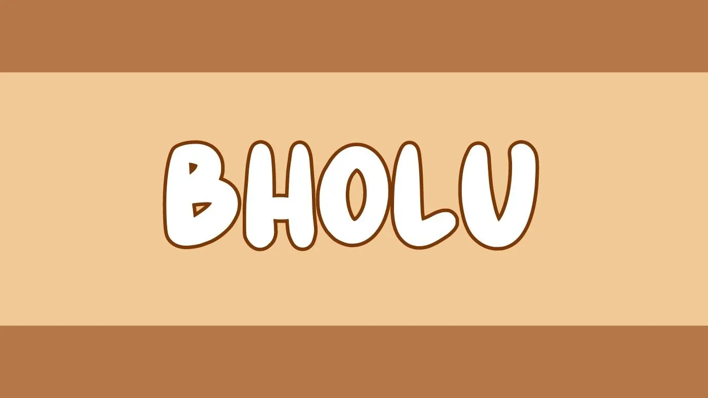 Bholu Font Free Download