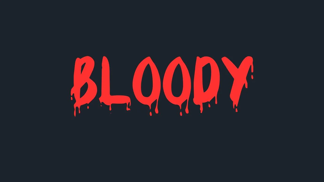 Bloody Font Free Download