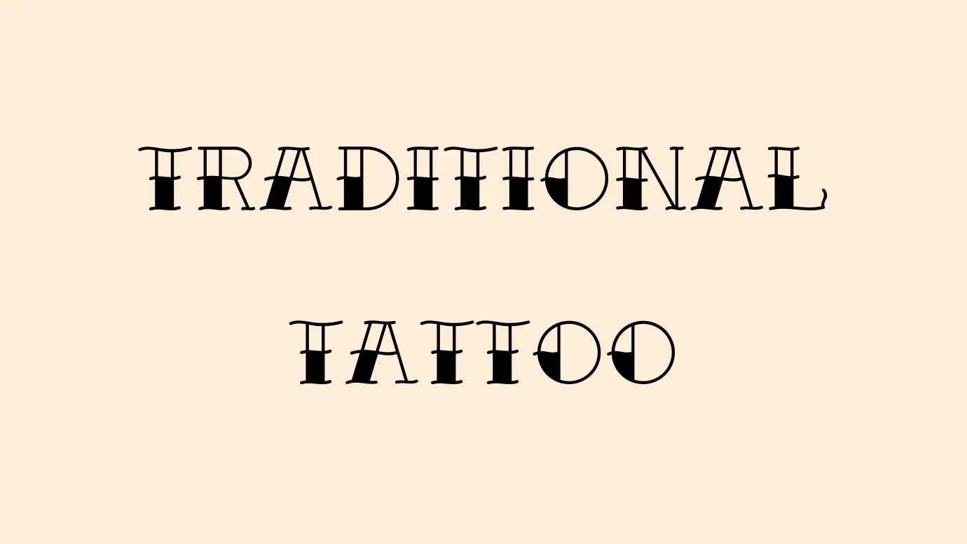 Traditional Tattoo Font Free Download