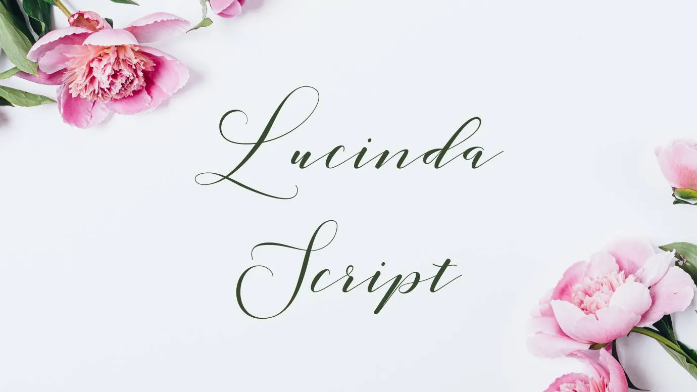 Lucinda Script Font Free Download