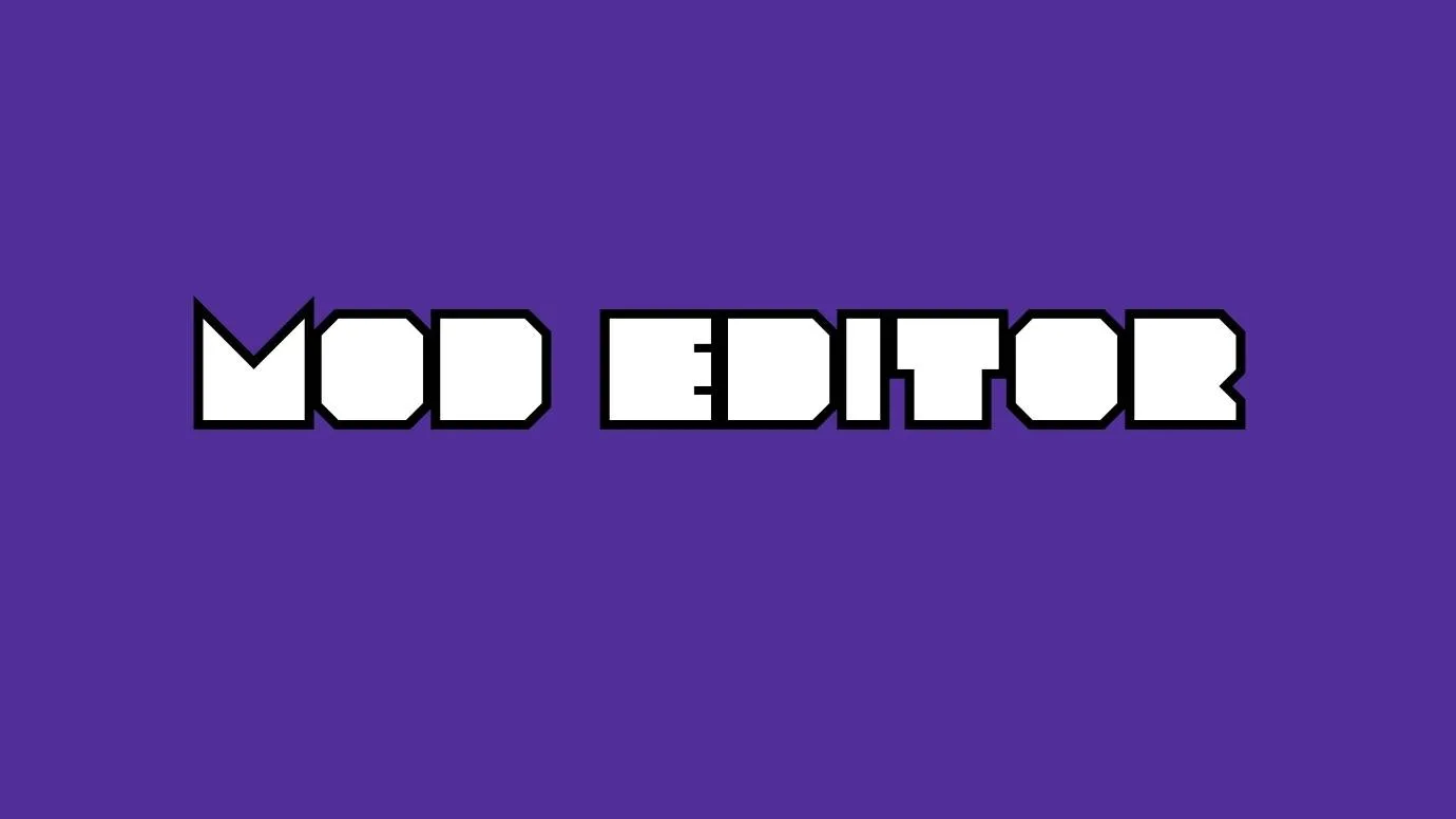 Mod Editor Font Free Download