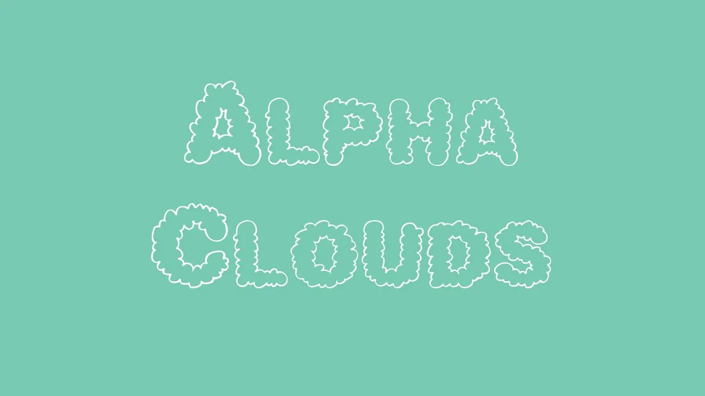 Alpha Clouds Font Free Download